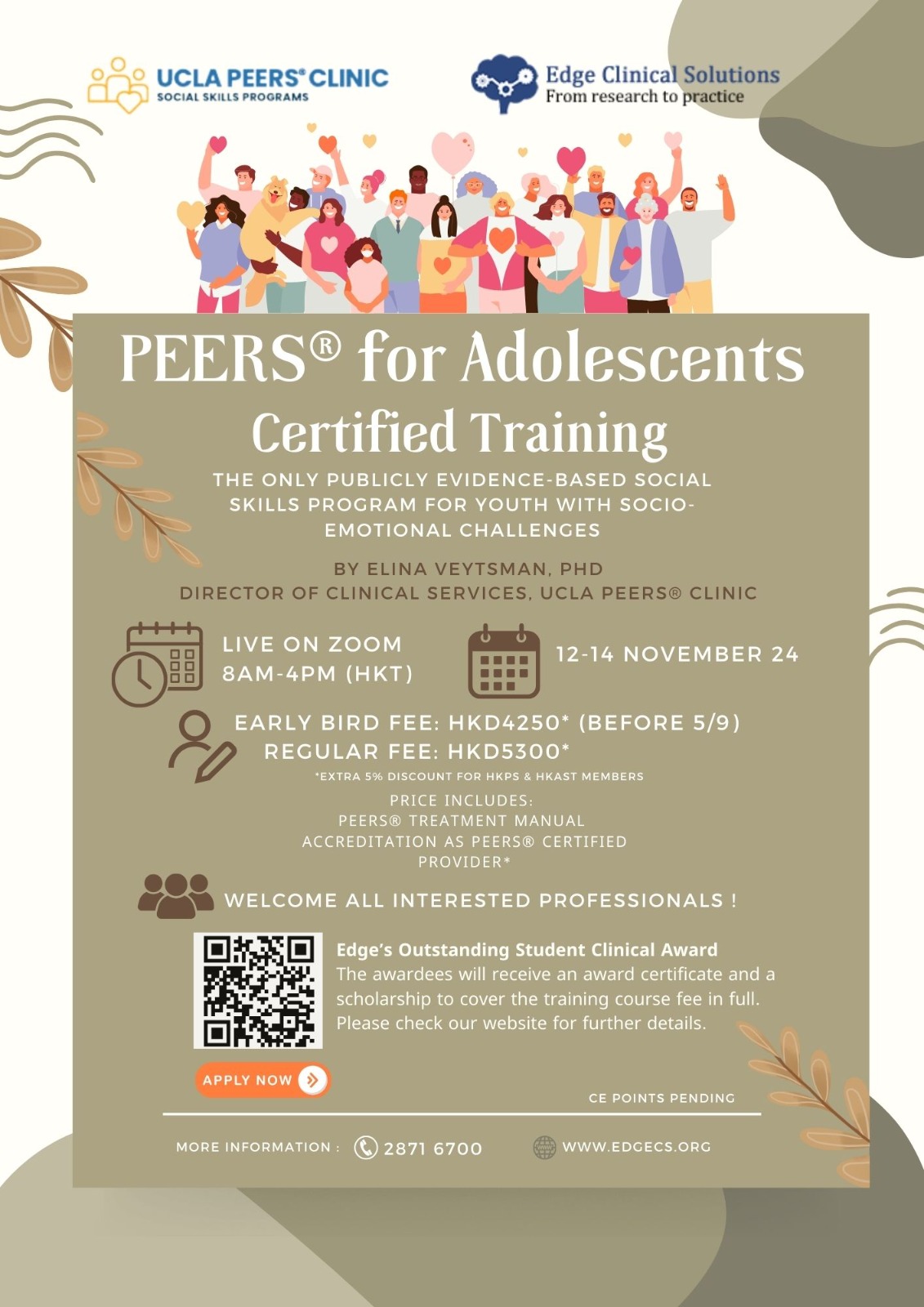PEERS® for Adolescents Certified Training 2024 - The Hong Kong ...